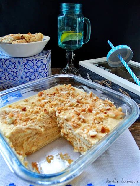 Бисквитена торта с домашен яйчен крем Бисквит Торт Крем