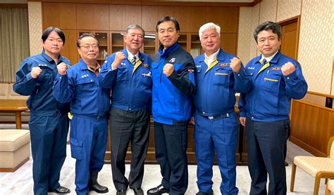 石川県3区衆議院議員 にしだ昭二 県庁を訪問し、馳知事と面談