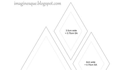Imaginesque Quilt Diamonds Templates