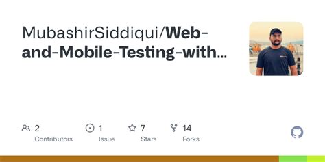 Github Mubashirsiddiquiweb And Mobile Testing With Selenium