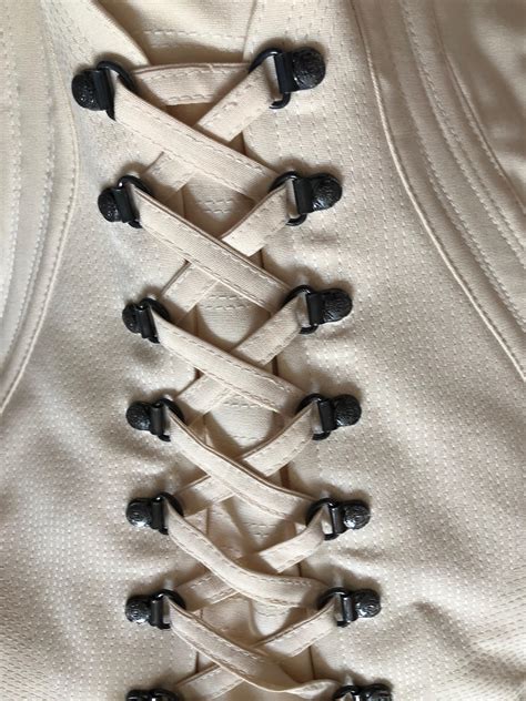Gianni Versace Couture At Bergdorf Goodman 1980s Ivory Corset W Corset