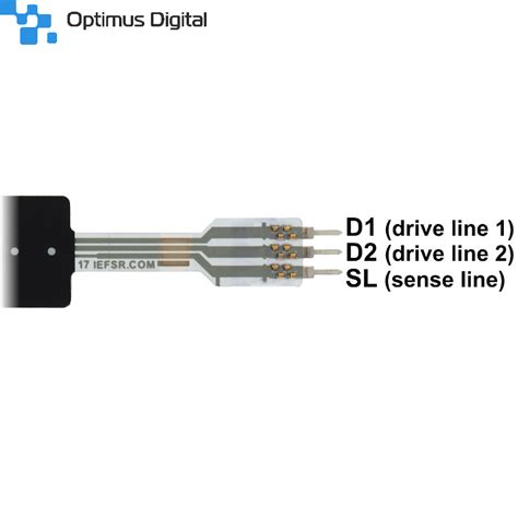 Force Sensing Linear Potentiometer 40x04 Strip Customizable Length Optimus Digital