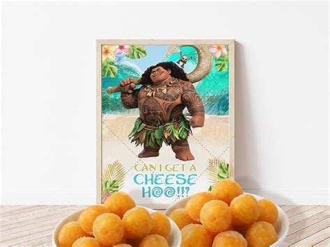 Moana 2 Cheese Station Signage Moana 2 Food Area Signage Moana 2