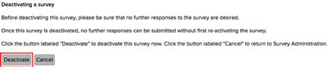 How Do I Deactivate My Survey
