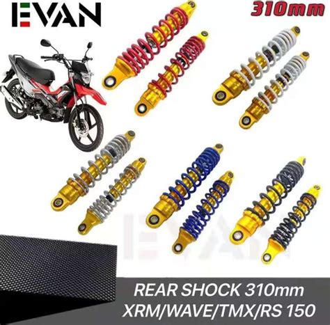 Mm Rear Dual Shock Set Absorber For Xrm Wave Tmx Smash Rs Shogun Motorcycle Lazada PH