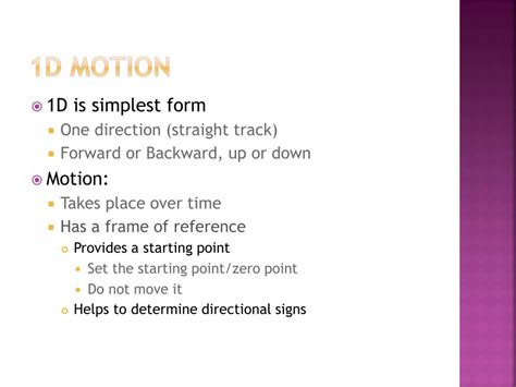 PPT Motion In One Dimension PowerPoint Presentation Free Download ID