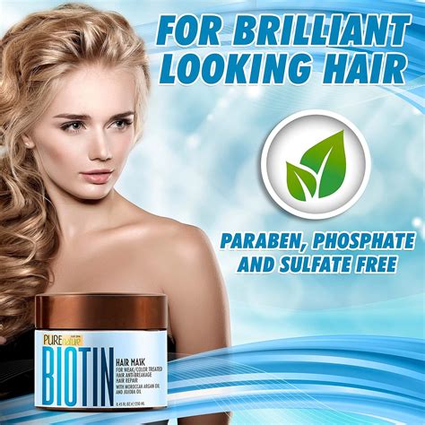 Mascarilla Capilar De Biotina Tratamiento Hidratante Para Cabello Seco