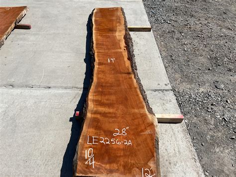 Live Edge Curly Cherry Le2256 2a 104 12 Irion Lumber Company