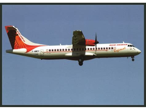 Air India Regional Atr 72 Jjpostcards