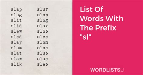 List Of Words With The Prefix Il Word Lists