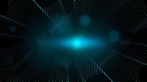 Blue Lightsensitive Business Technology Particle Abstract Powerpoint Background For Free