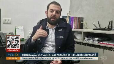 Meio Dia Paraná Noroeste Autorização de viagens para menores bate