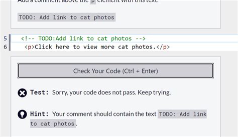 Learn Html By Building A Cat Photo App Step 4 Html Css The Freecodecamp Forum