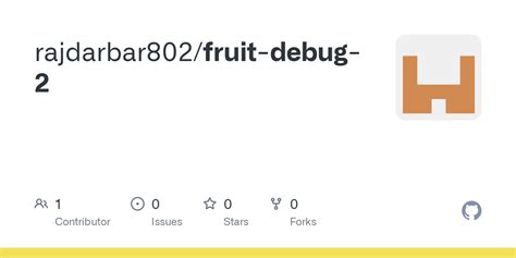 GitHub Rajdarbar Fruit Debug