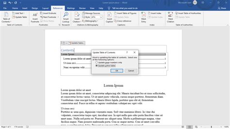 the easiest way to create a table of contents in microsoft word fancy