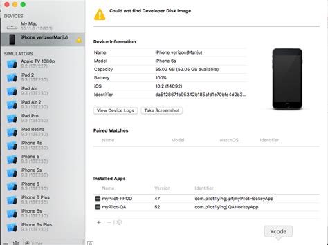 Could Not Find Developer Disk Image Issuesbugs Appium Discuss