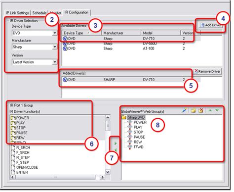 Ir Configuration Tab