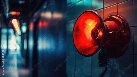Emergency Fire Alarm Red Horn Speaker Siren Bell Alert System