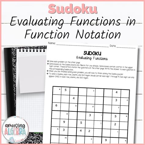 Evaluating Functions Sudoku Puzzle Made By Teachers