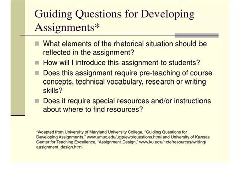 Writing Assignment And Rubric Design Ppt