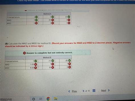 Solved Compare Two Forecasting Methods Method A And Method