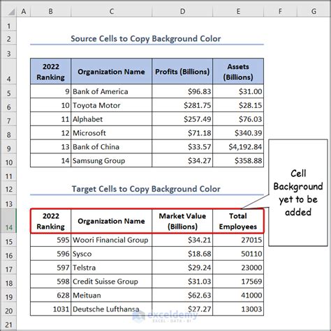 Excel Vba Copy Cell Background Color