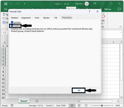 Excel 如何不在公式栏显示 隐藏公式 极客笔记