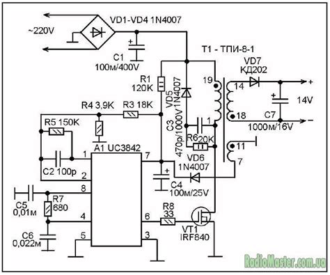 Импульсный блок питания для шуруповерта Electronics Mini Projects