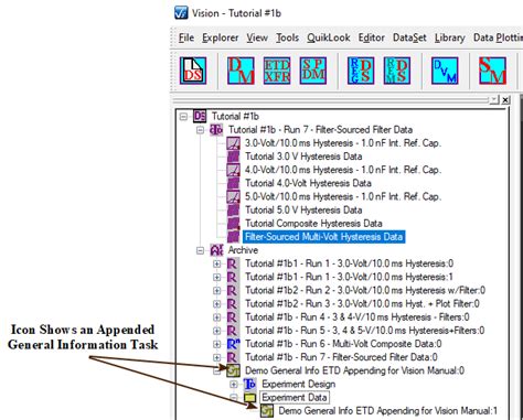 main vision manuali m append a general information task