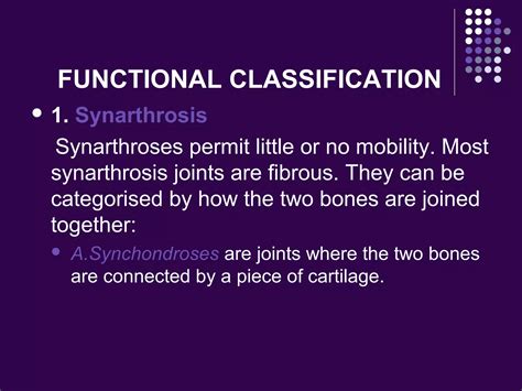 Classification Of Joints PPT