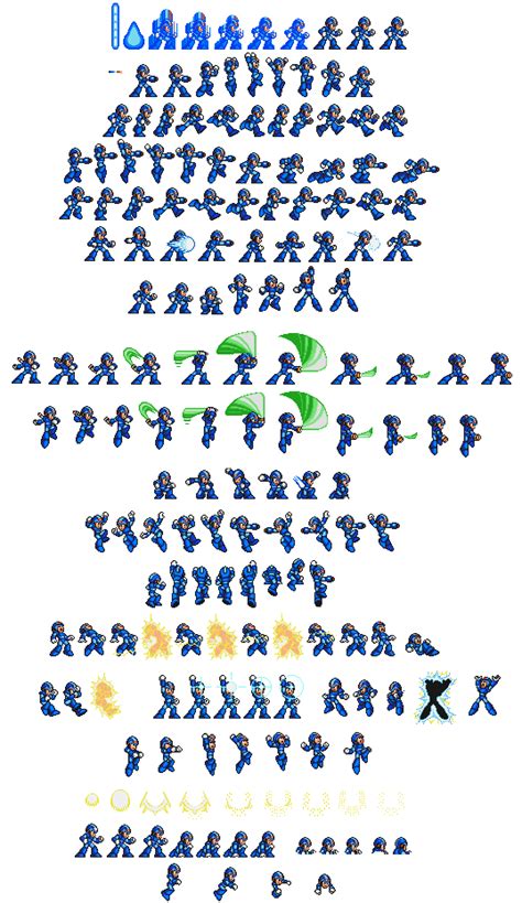 Megaman X Corrupted Sprite Sheet Lesshon