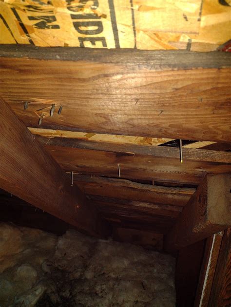 Soffit Eaves Have Old Frame Blocking Obstructing Air Flow R Insulation