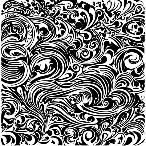 Black And White Swirl Pattern