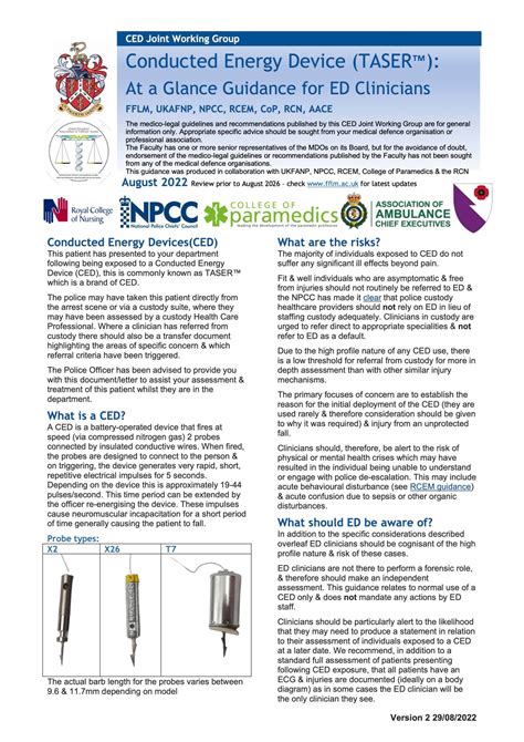 Ukafnp Useful Information Ced Taser Hub