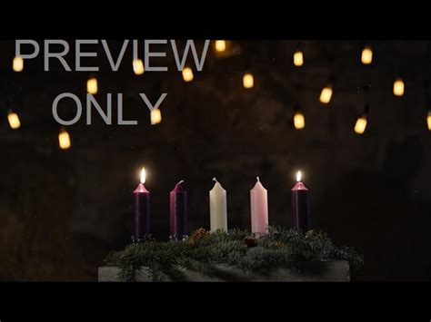 Rustic Christmas Advent Candles Week 2 Still Motion Worship