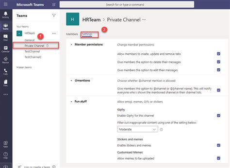 Microsoft Teams Private Channel