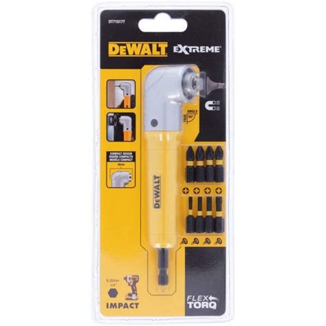 Купить DEWALT DT71517T угловая насадка ударная, IMPACT + биты, 9 шт ...