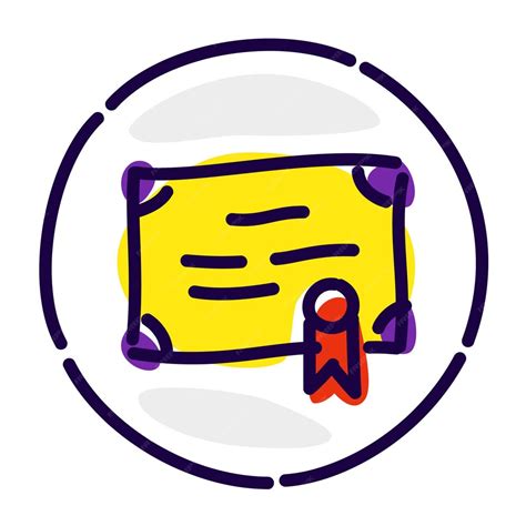Premium Vector Certificate Icon Exclusive Logo Avatar Sign Higher Education Corporate Identity