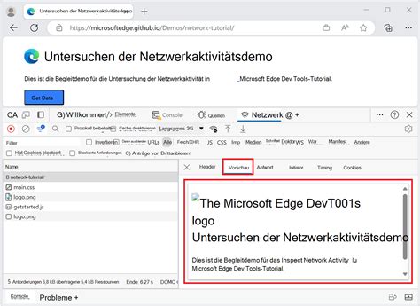 Überprüfen der netzwerkaktivität microsoft edge developer documentation microsoft learn