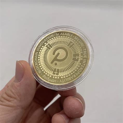 Co43 폴카도트 코인 디지털 머니 골드 도금 암호화 코인 암호 화폐 블록체인 혁신 소장용 선물 Aliexpress