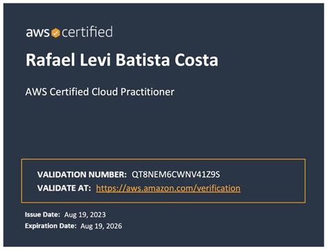 Rafael Levi Costa On Linkedin Just The First Step To Aws Certifications