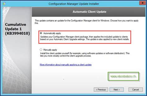 SCCM 2012 R2 Client Auto Update Feature Ákos Bakos