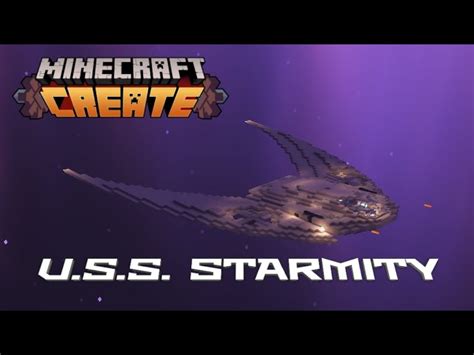 Uss Starmity Create Mod Spaceship Minecraft Map
