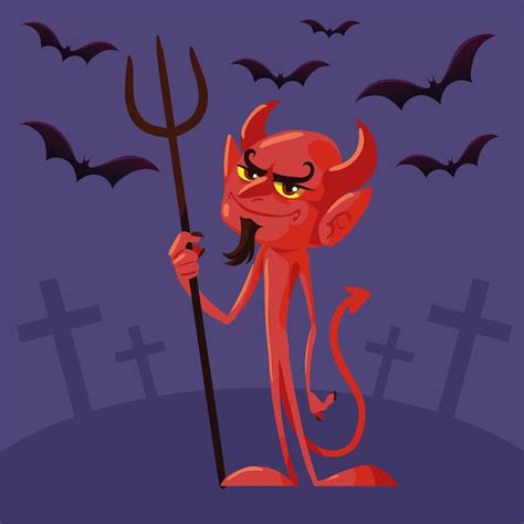 Premium Vector Halloween Devil Character