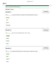 Understanding Data Types And Operators A Quiz On Attributes Course Hero
