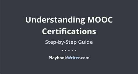 Understanding MOOC Certifications PlaybookWriter