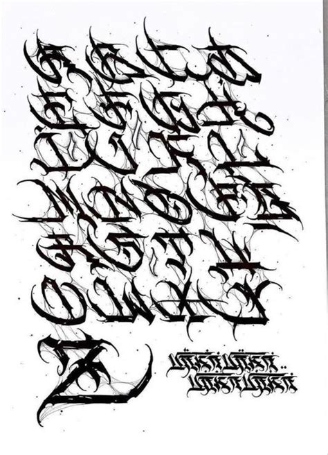 73 Stencil Worthy Gangster Tattoo Fonts Lettering Artofit