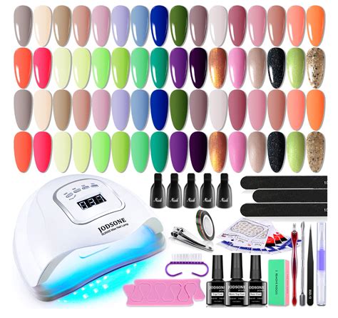 Jodsone 32 Colors Gel Nail Polish Kit With Uv Light