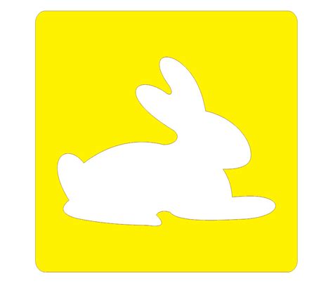 Template 12cm Rabbit