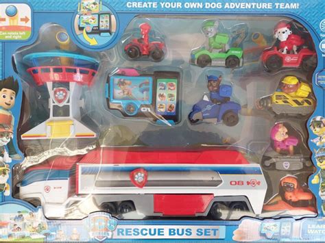 Paw Patrol Rescue Set Bus Patrolne Sape Autobus Osmatracnica Paw